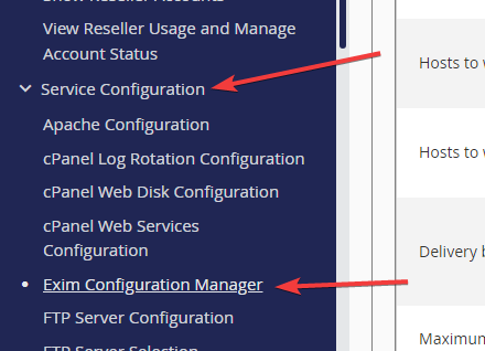 cPanel: message has lines too long for transport - WebDesires